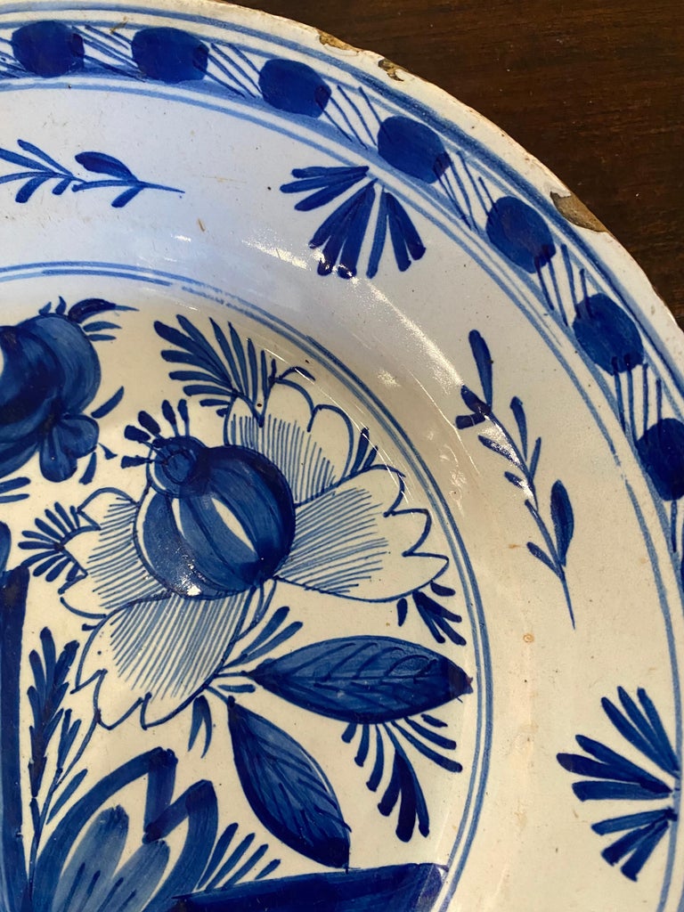 Late 18th Century Delft Plate For Sale at 1stDibs