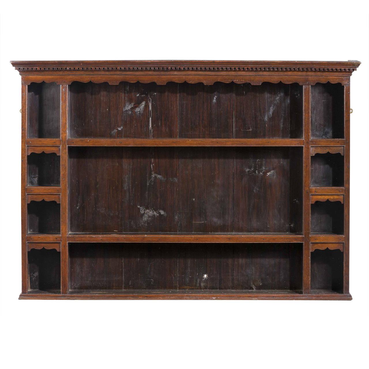 Late 18th Century Delft Rack in Oak at 1stDibs | delft rack shelf