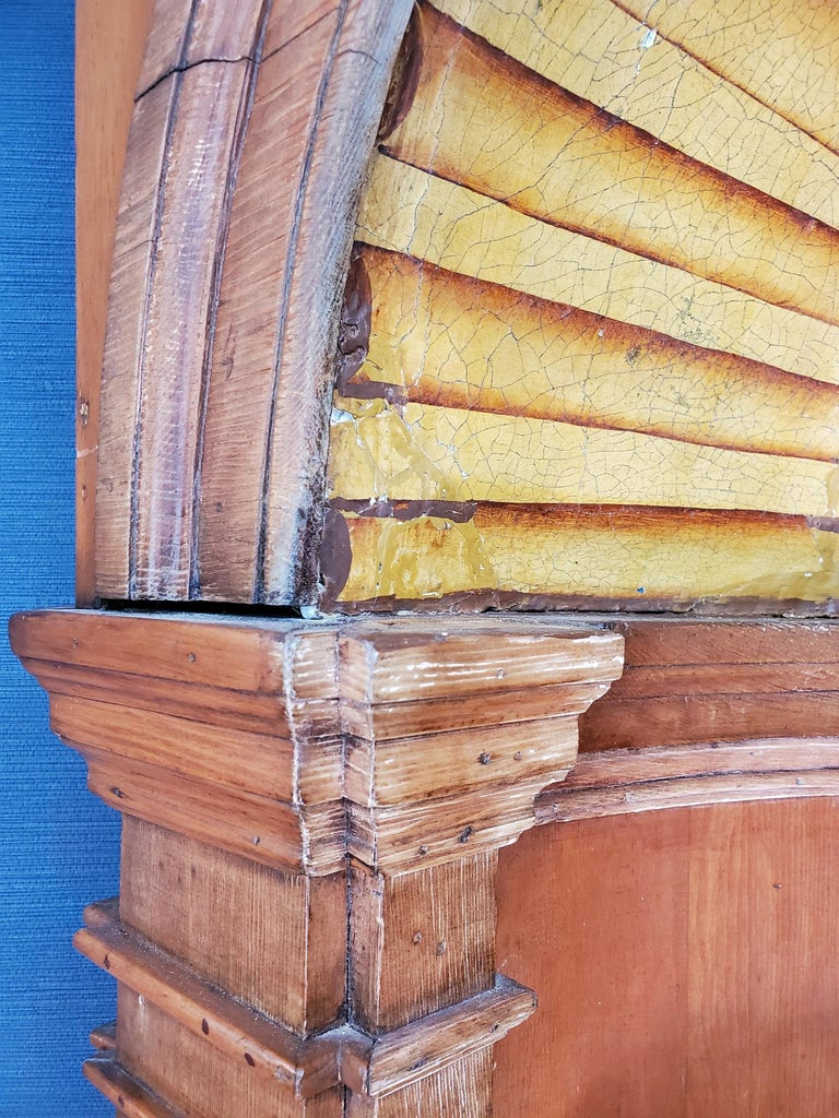 Late 18th Century English Pine Corner Cupboard with Shell Top and ...