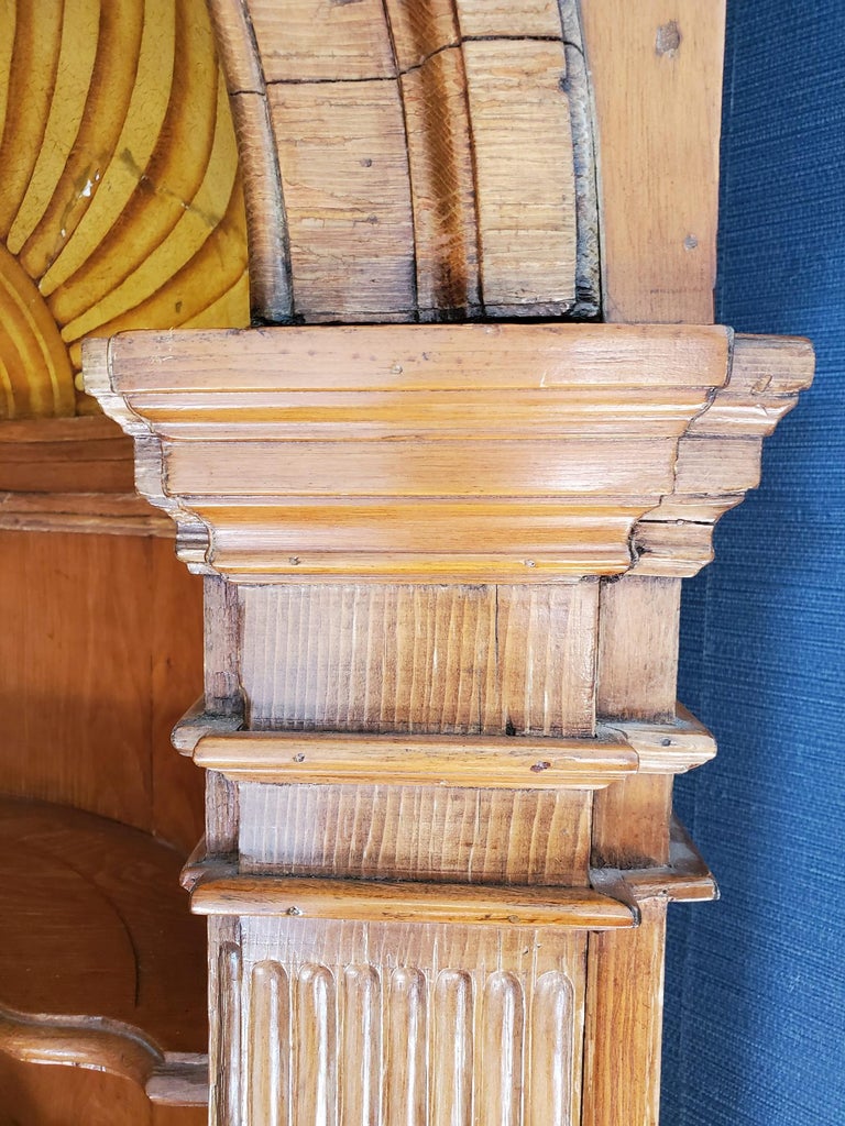 Late 18th Century English Pine Corner Cupboard with Shell Top and ...