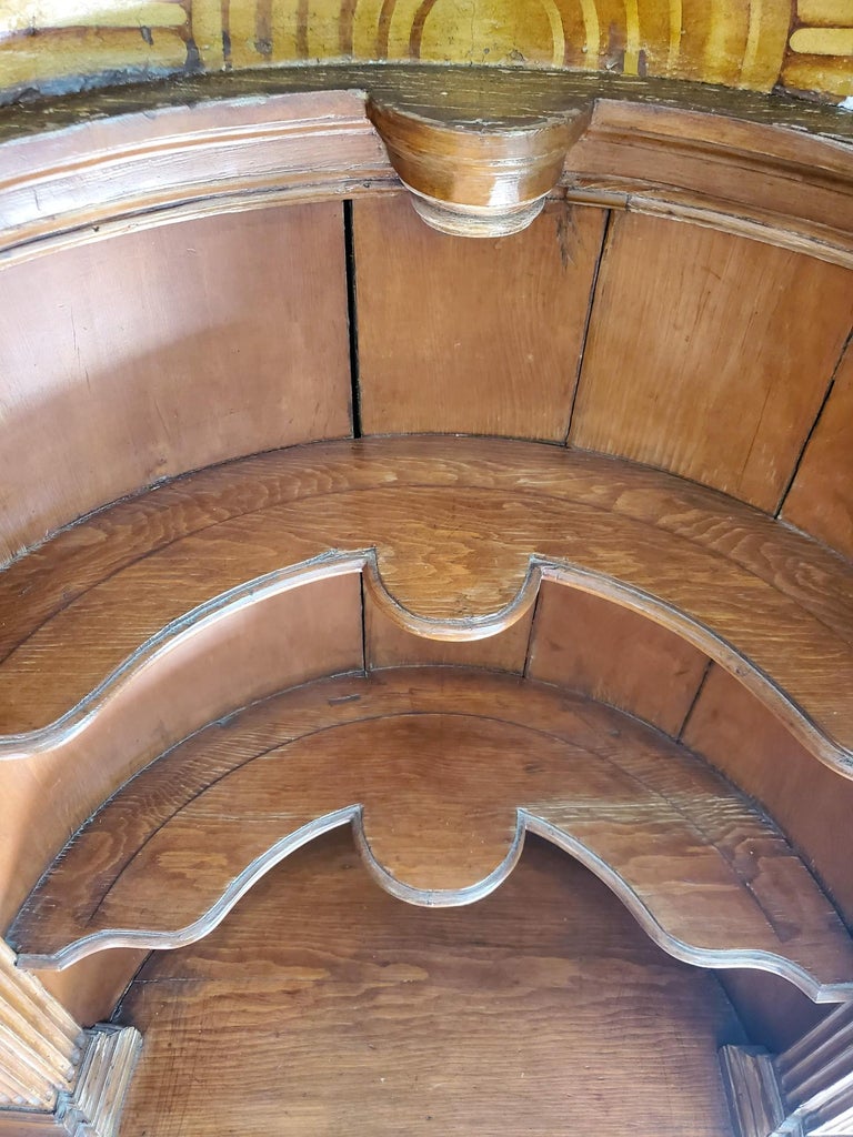 Late 18th Century English Pine Corner Cupboard with Shell Top and ...