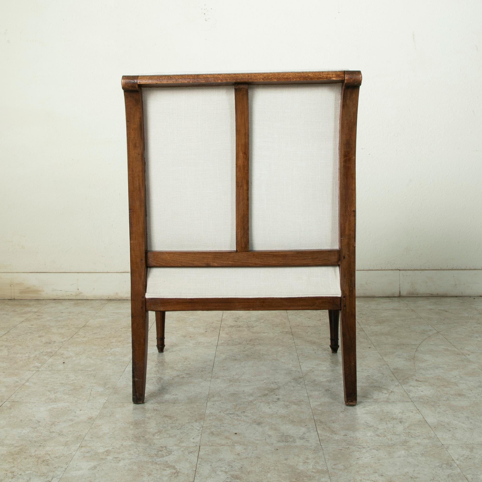 Late 18th Century French Directoire Period Hand Carved Walnut Chaise ...