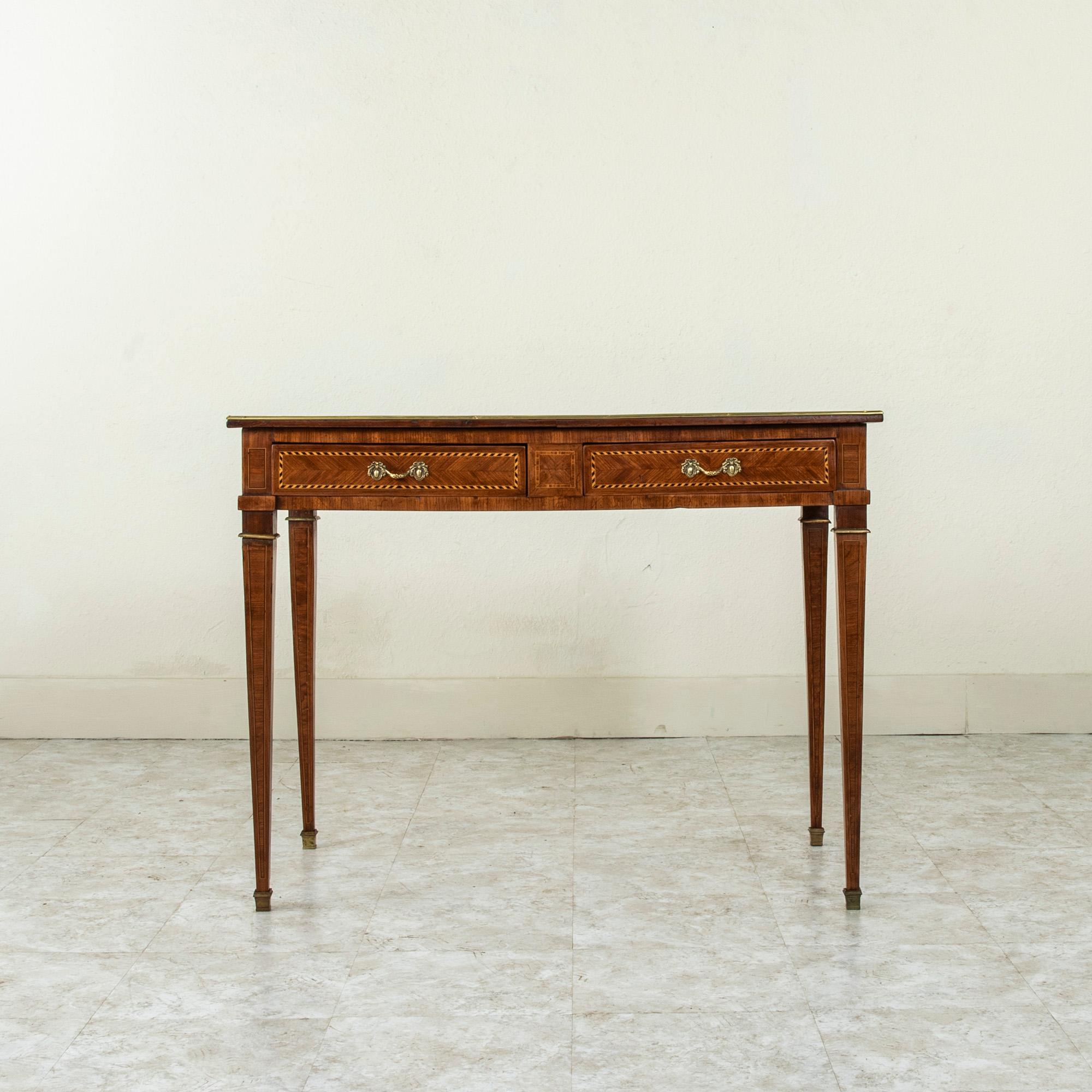 Late 18th Century French Louis XVI Period Marquetry Desk with Leather ...