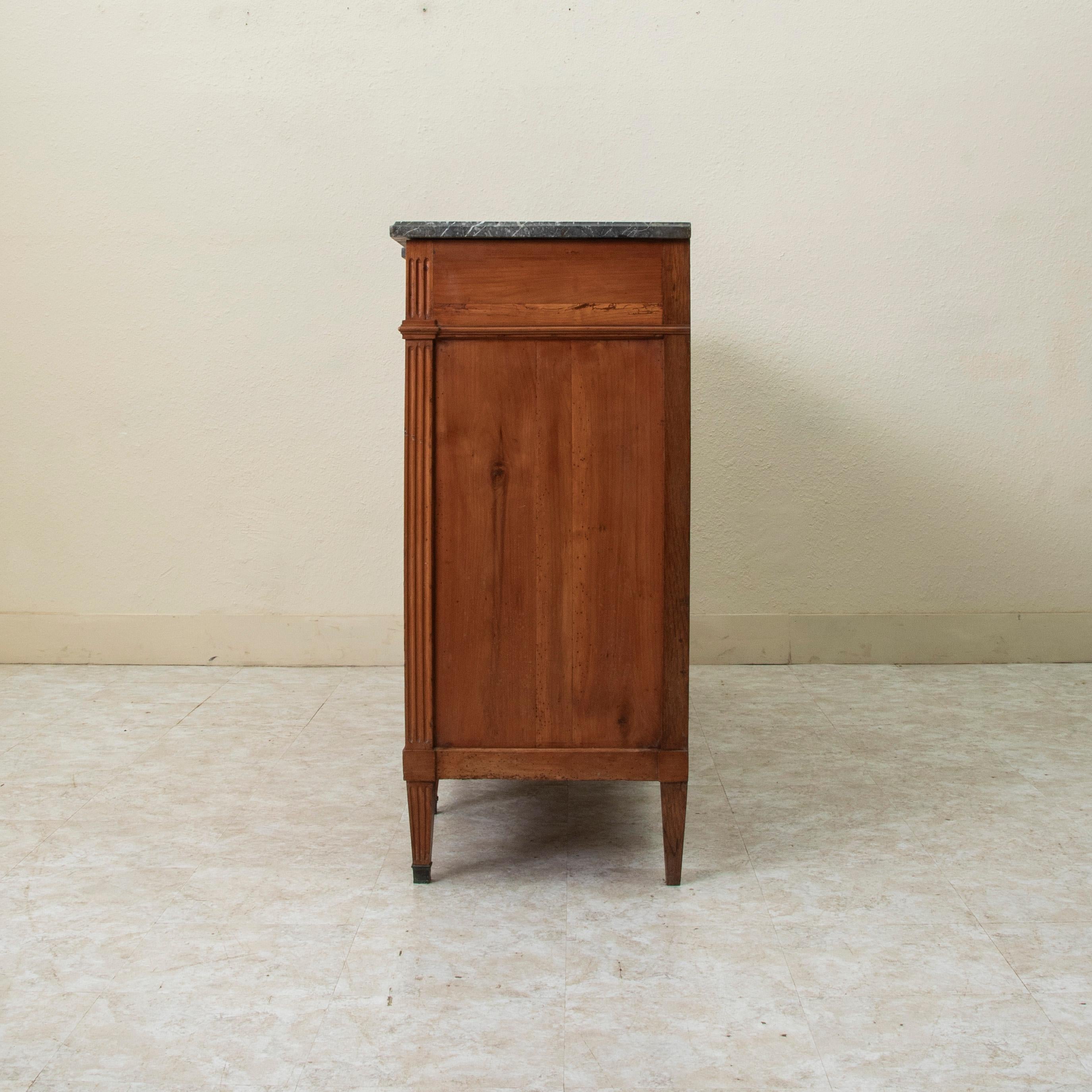 Late 18th Century French Louis XVI Period Walnut and Marble Enfilade ...