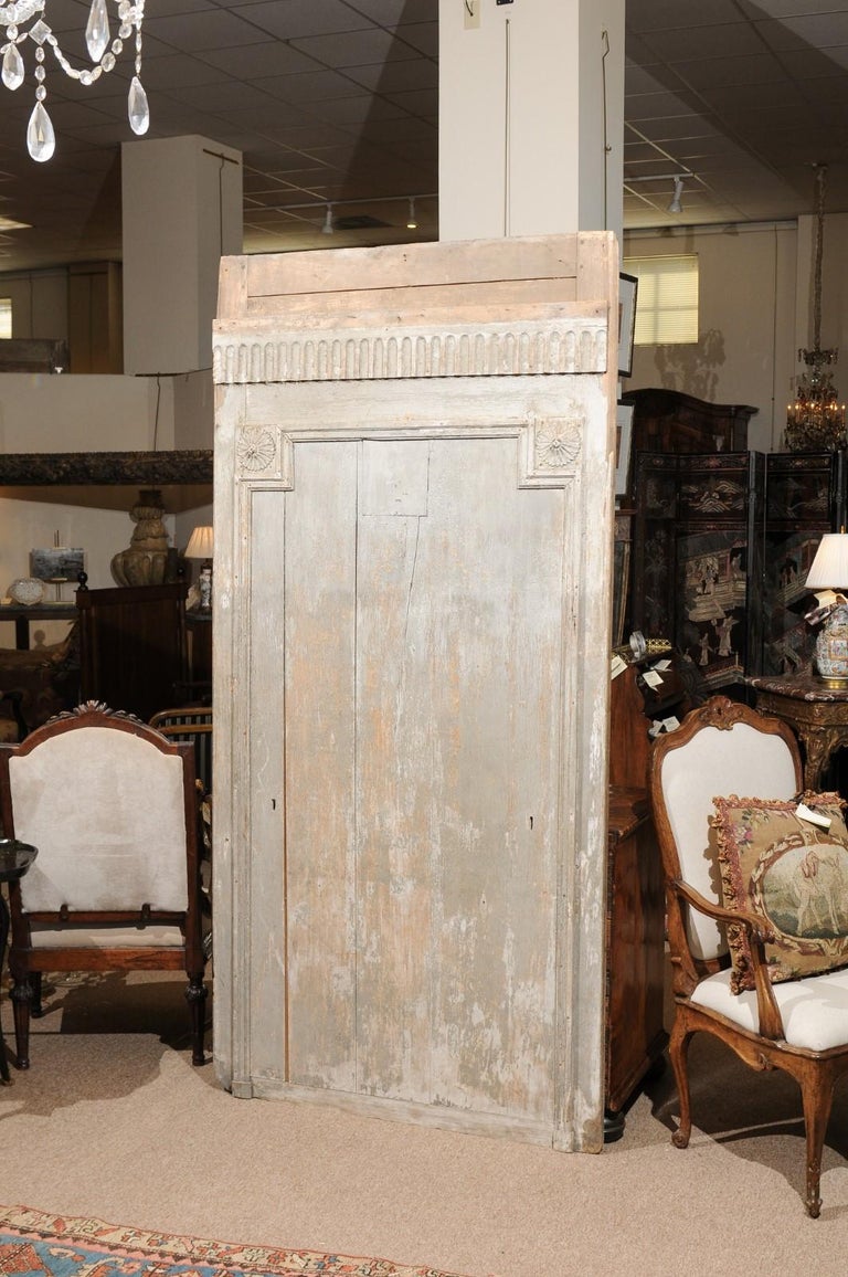 Late 18th Century French Painted Architectural Panel For Sale at 1stDibs