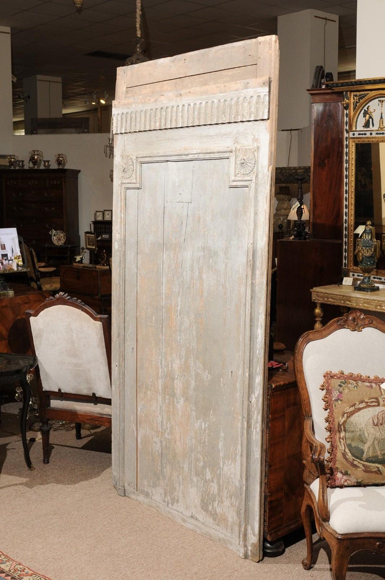 Late 18th Century French Painted Architectural Panel For Sale at 1stDibs