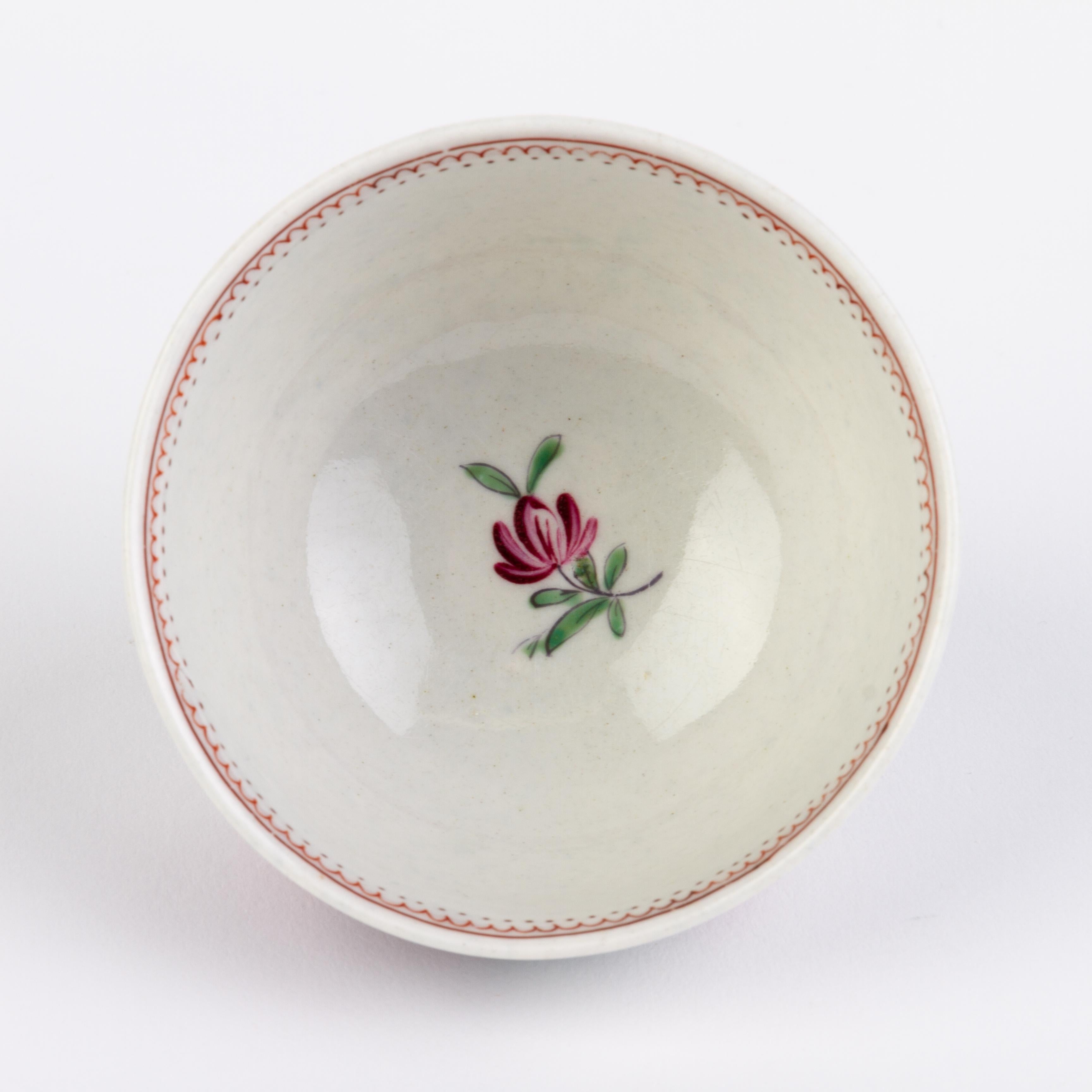 Late 18th Century George III Famille Rose Pattern Newhall Porcelain Tea ...