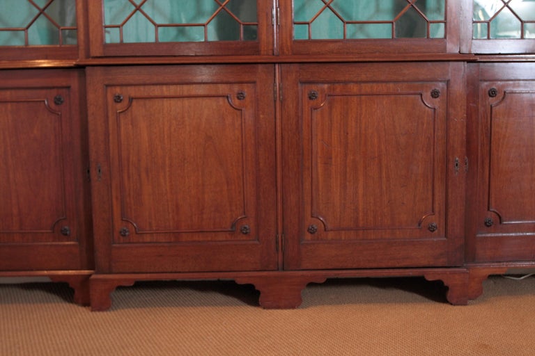 Late 18th Century George III Mahogany Breakfront For Sale at 1stDibs