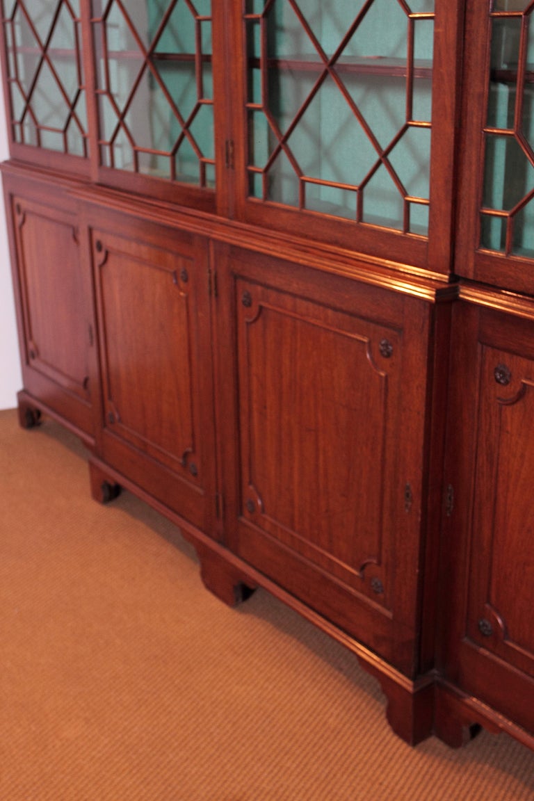 Late 18th Century George III Mahogany Breakfront For Sale at 1stDibs