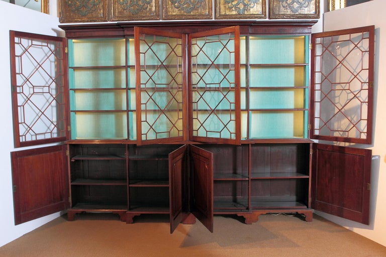 Late 18th Century George III Mahogany Breakfront For Sale at 1stDibs