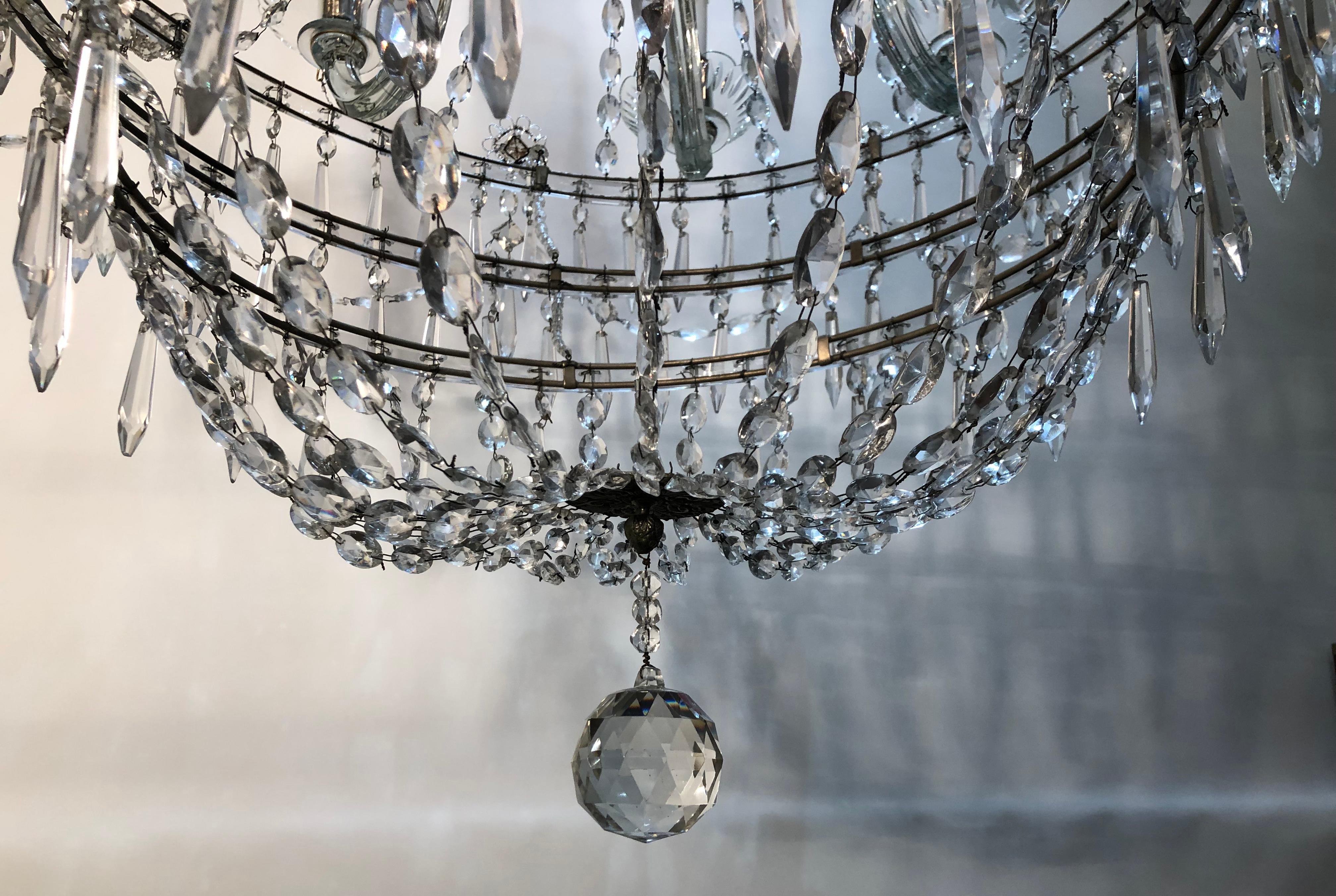 Late 18th Century Georgian Crystal 8-Arm Chandelier For Sale at 1stDibs ...
