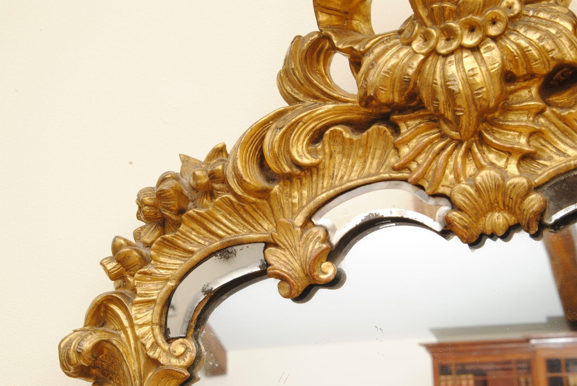 Late 18th Century Gilt Wood And Bordered Mirror at 1stDibs