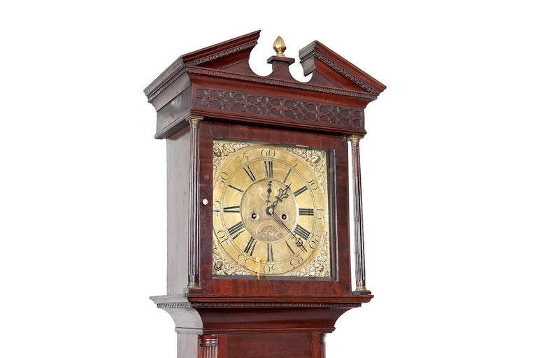 Late 18th Century Irish George III Mahogany and Brass Longcase Clock ...