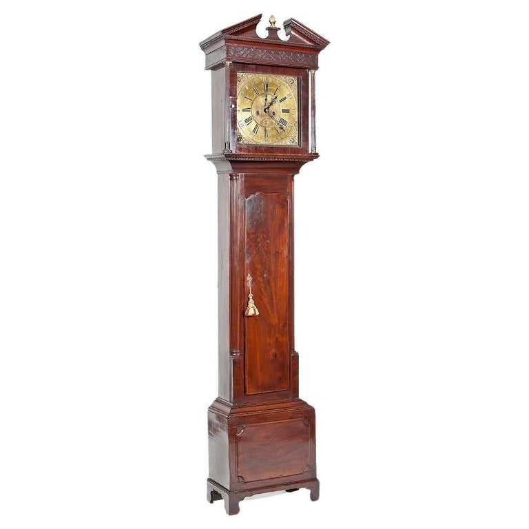 Late 18th Century Irish George III Mahogany and Brass Longcase Clock ...