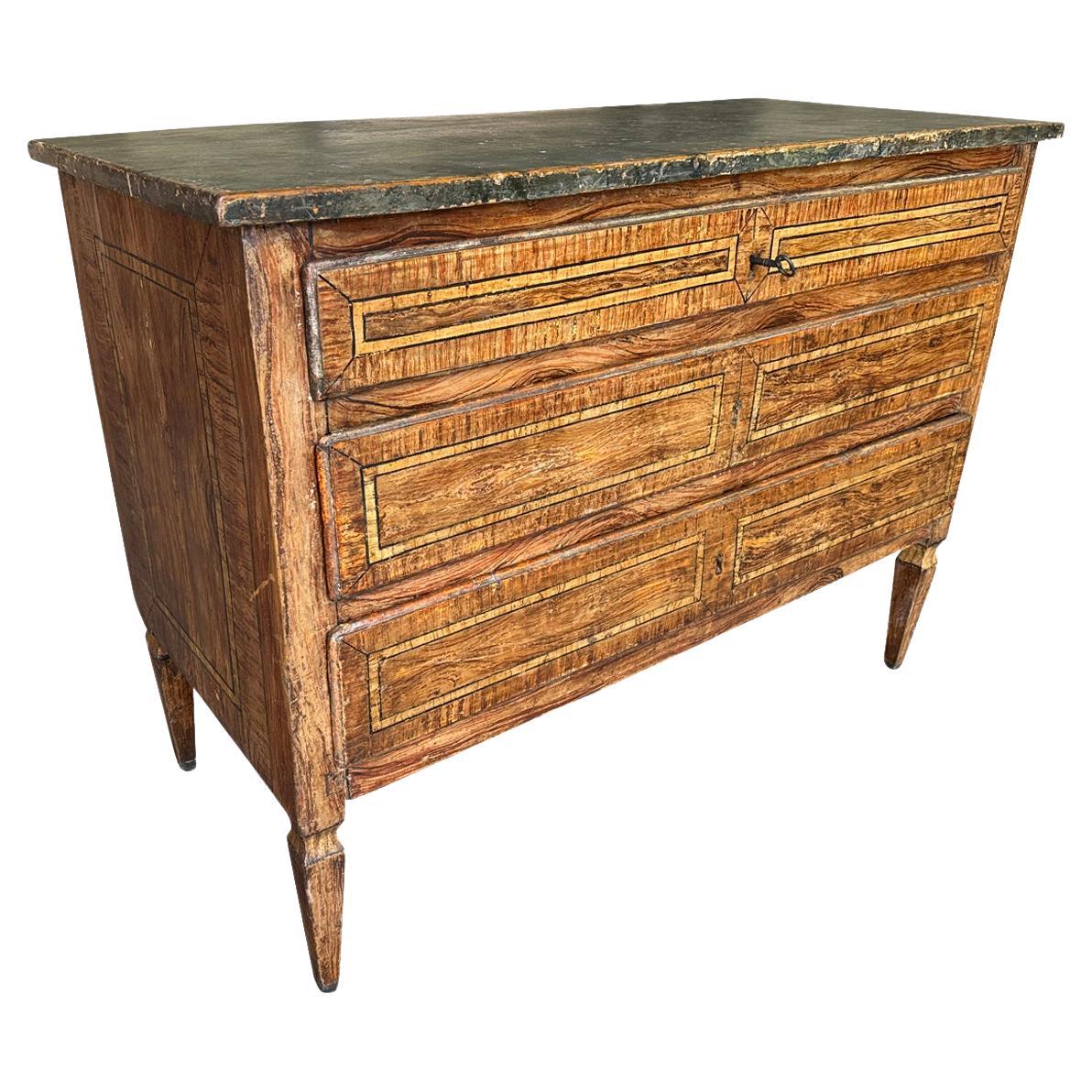 Antique German Biedermeier Commode, Pinewood, Circa 1830, Neoclassical ...
