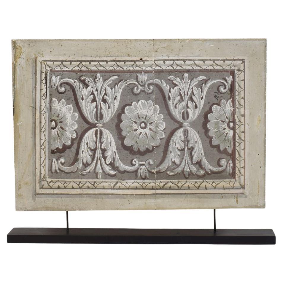 Late 18th century Italian Neo Classical Hand Painted Panel at 1stDibs