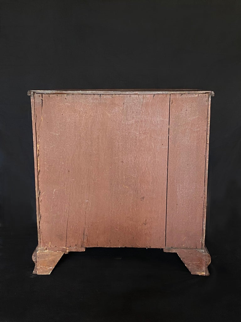 Late 18th Century Ladies Antique Mahogany Keyhole Desk, Original Brass ...