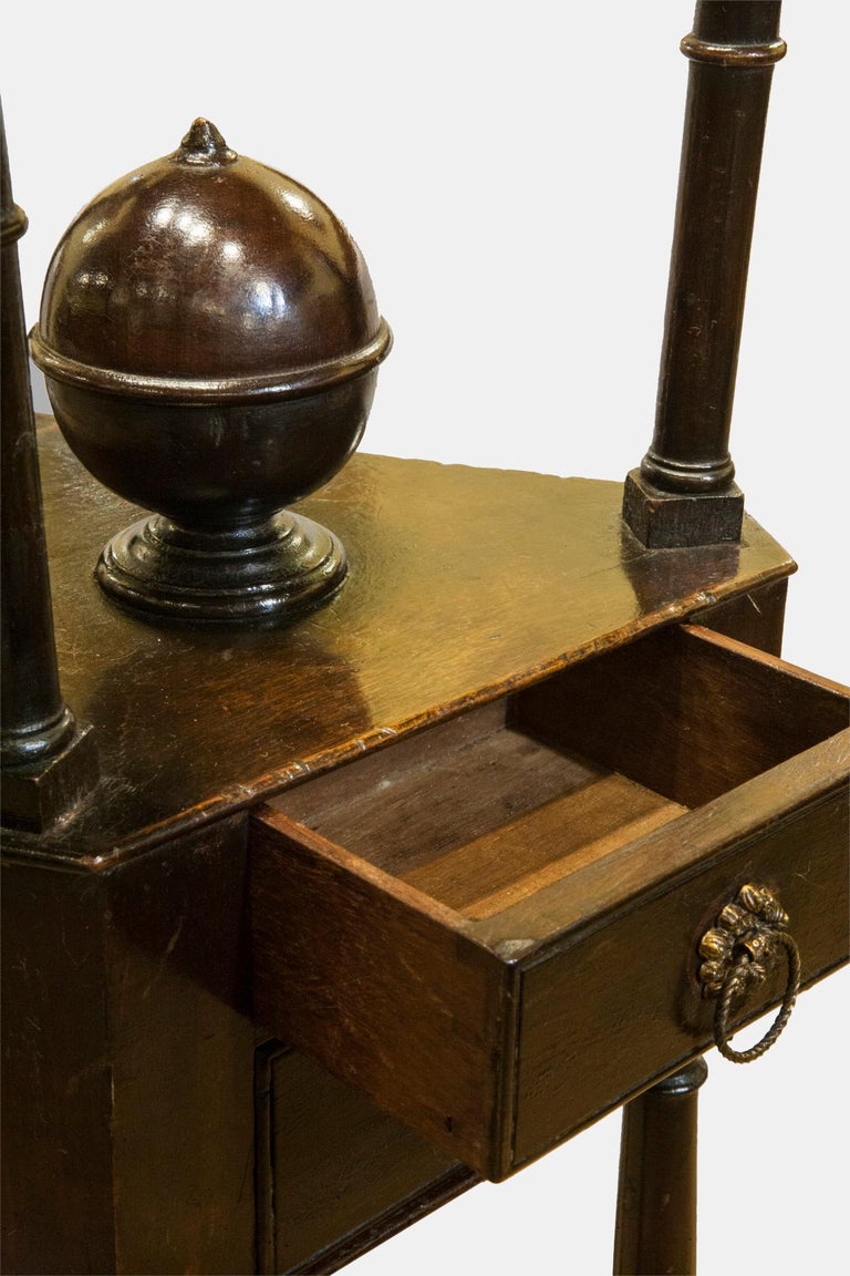 Late 18th Century Mahogany Wig Powdering Stand at 1stDibs