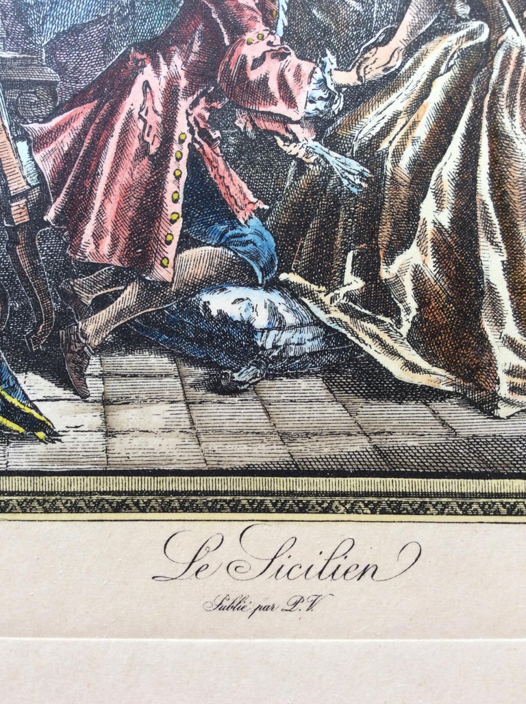 Late 18th Century Neoclassical French Fashion Engraving Print, François ...