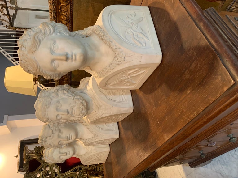 Late 18th Century Neoclassical Marble Four Sculptures at 1stDibs