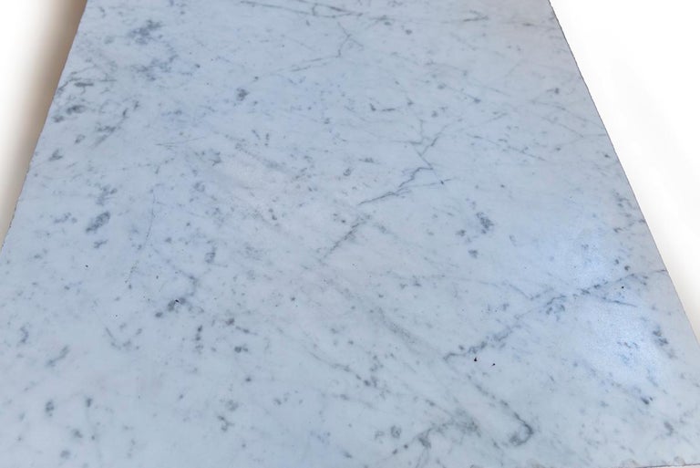 Late 18th Century Painted Double Sided Counter with a White Marble Top ...