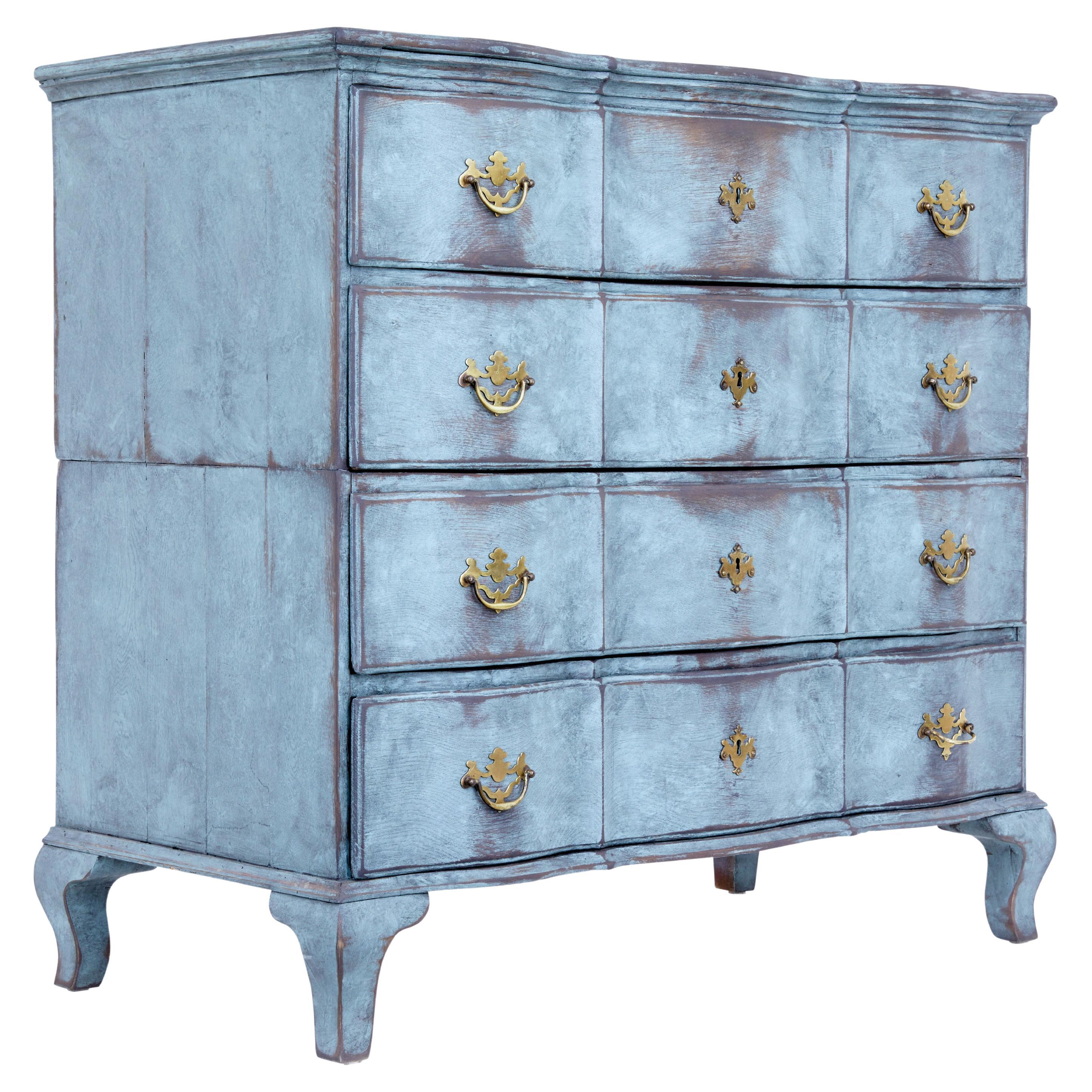 Elegant Simple Northern 18th Century Baroque Commode Galbée in Bleached ...