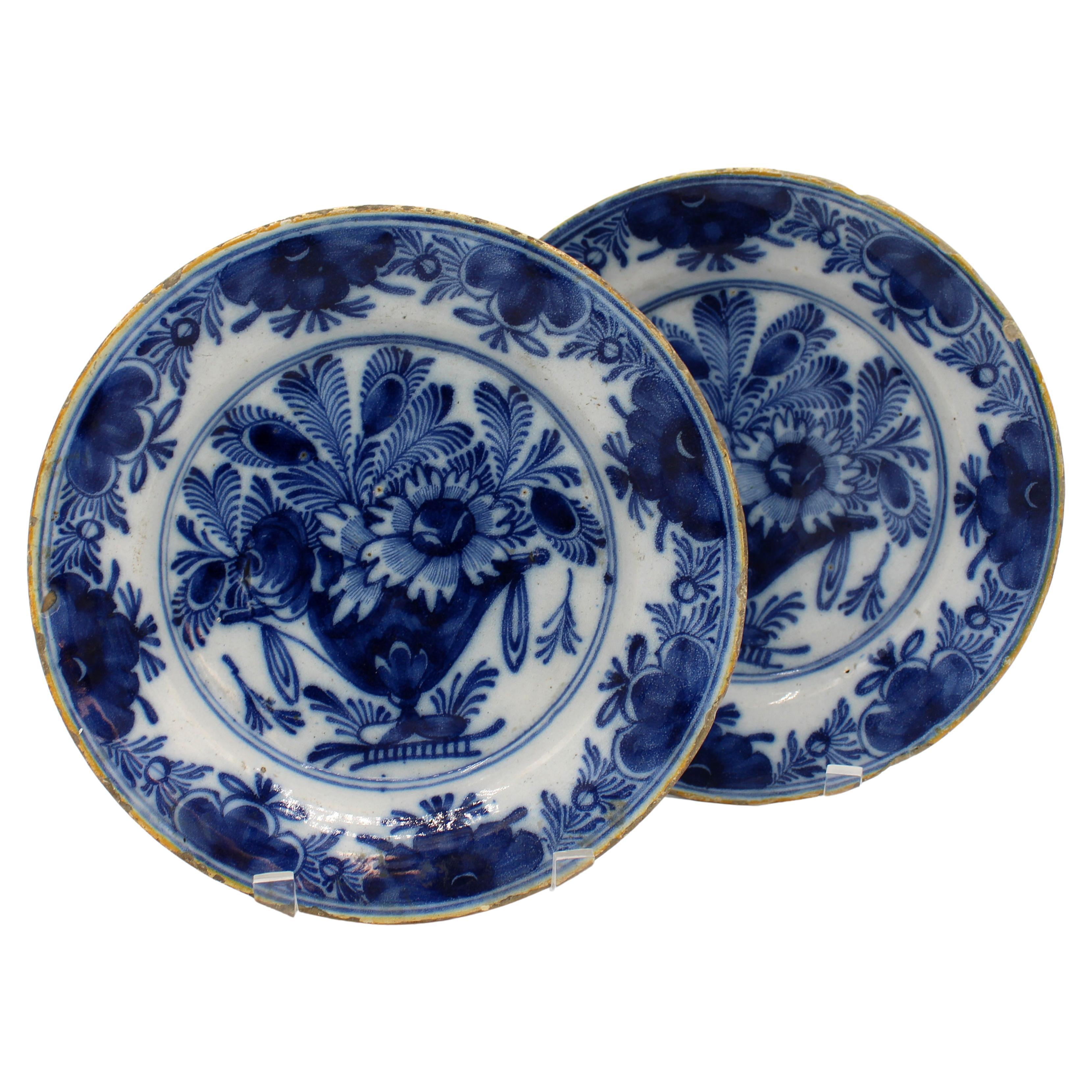 18th Century Blue and White Delft Jardiniere For Sale at 1stDibs