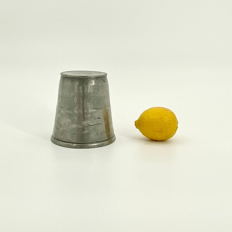 Late 18th Century Pewter Wine Beaker or Cup, Denmark For Sale at 1stDibs