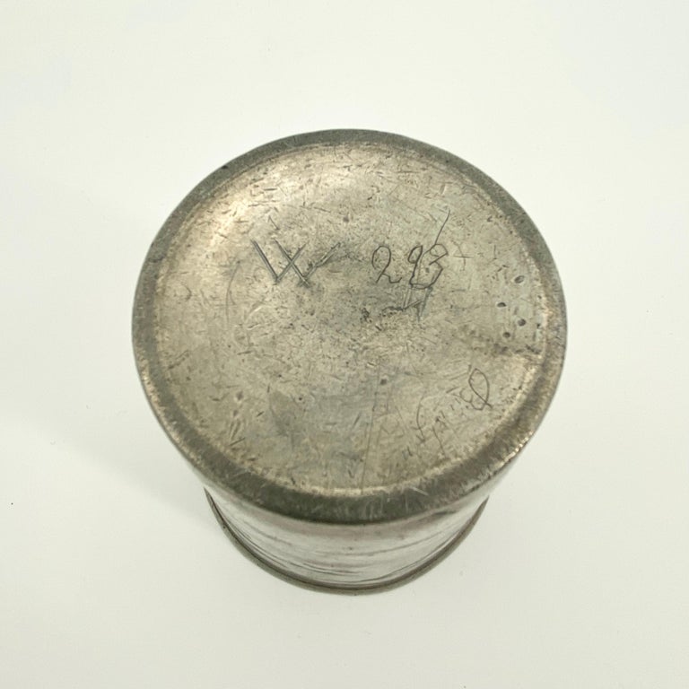 Late 18th Century Pewter Wine Beaker or Cup, Denmark For Sale at 1stDibs