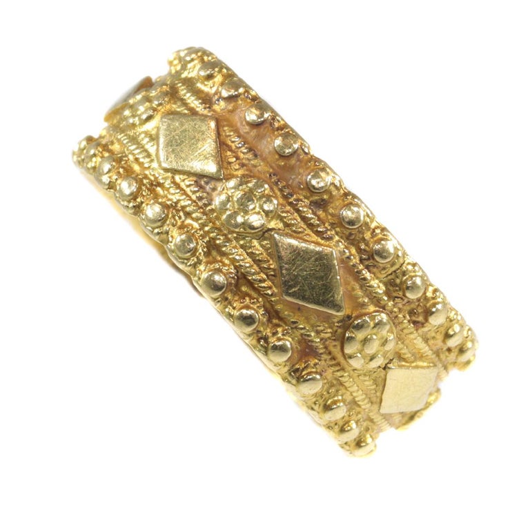 Late 18th Century Rococo Dutch Gold Ring with Amsterdam Hallmarks ...