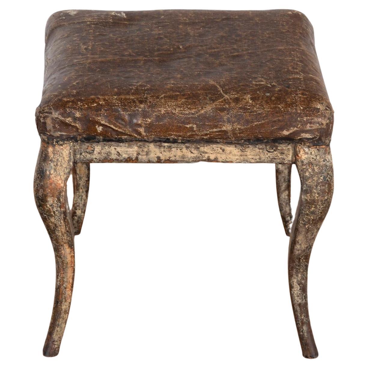 Pair of 18th Century Venetian Carved Wood Stools For Sale at 1stDibs