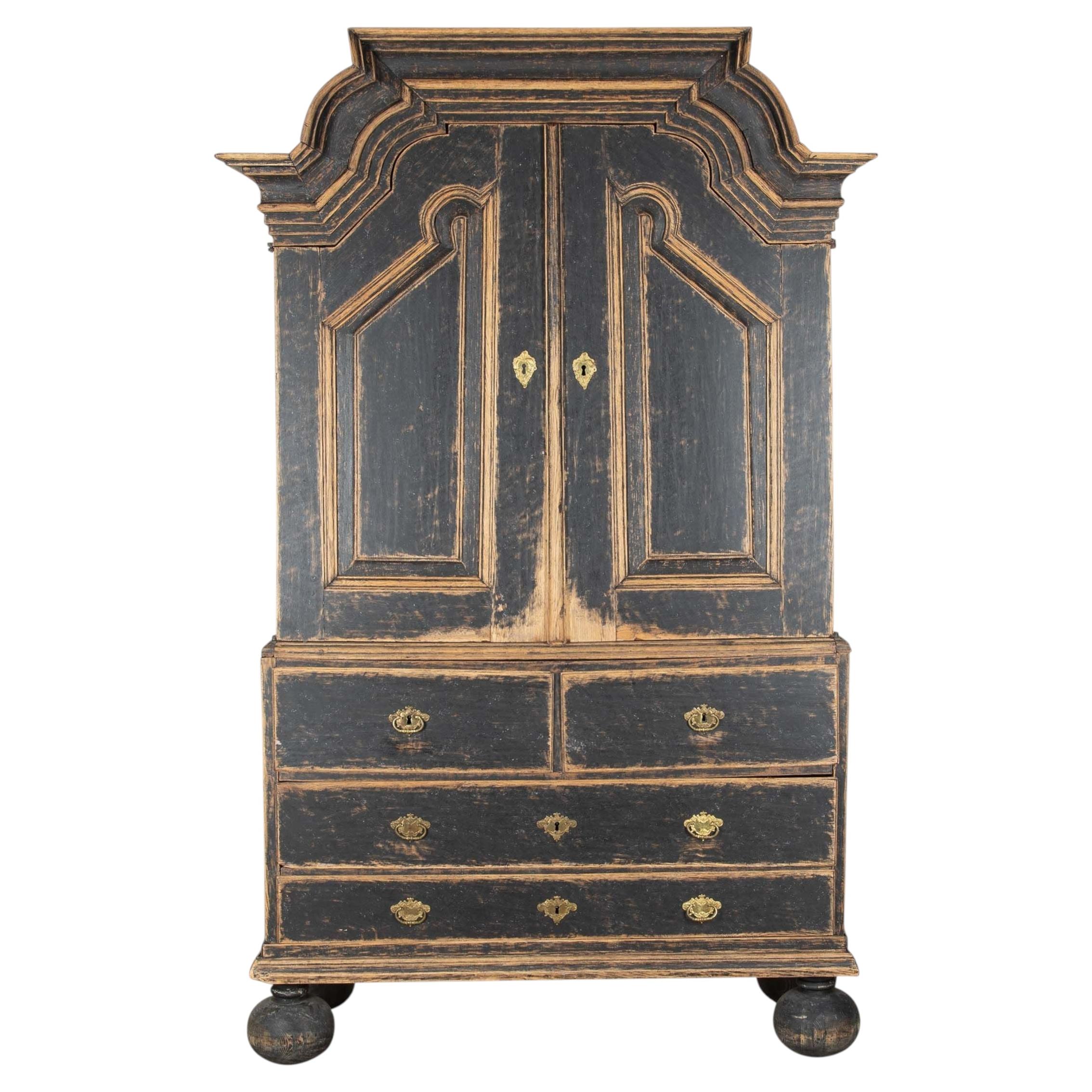 18th Century Swedish Baroque Cabinet For Sale at 1stDibs