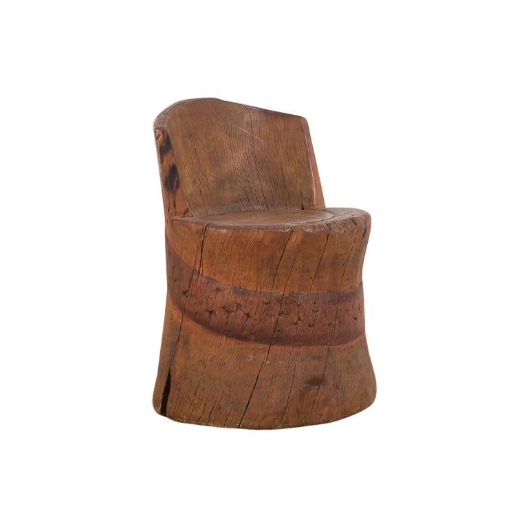 Late 18th Century Swedish Kubbstol in Pine at 1stDibs