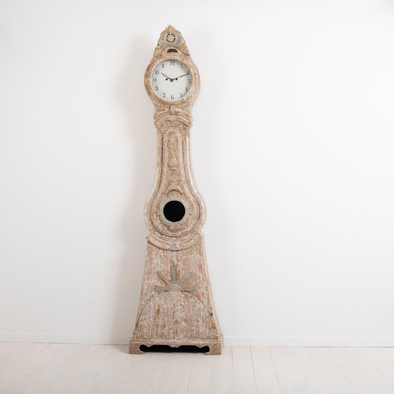 Late 18th Century Swedish Long Case Clock For Sale at 1stDibs