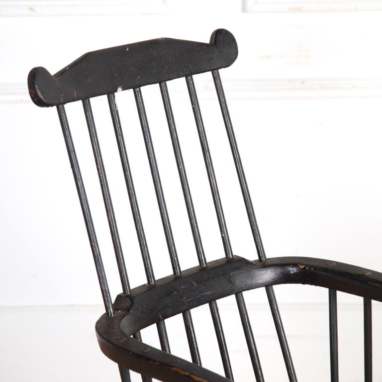 Late 18th Century Welsh Comb-Back Stick Chair For Sale at 1stDibs