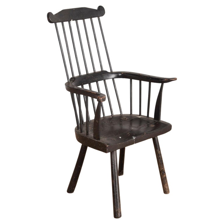 Late 18th Century Welsh Comb-Back Stick Chair For Sale at 1stDibs