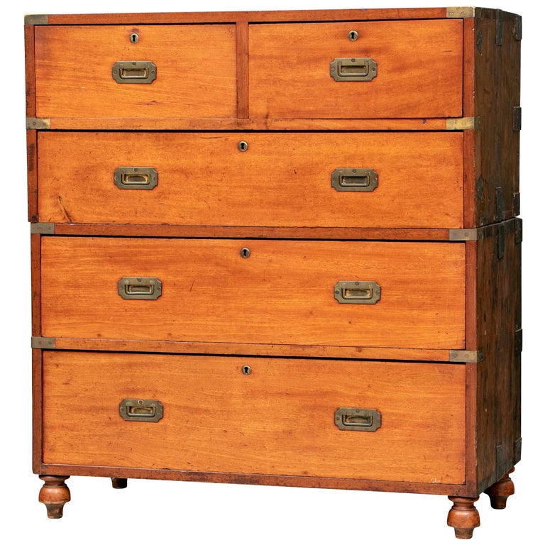 Late 18th-Early 19th Century Irish Campaign Chest by E. Ross, Dublin ...