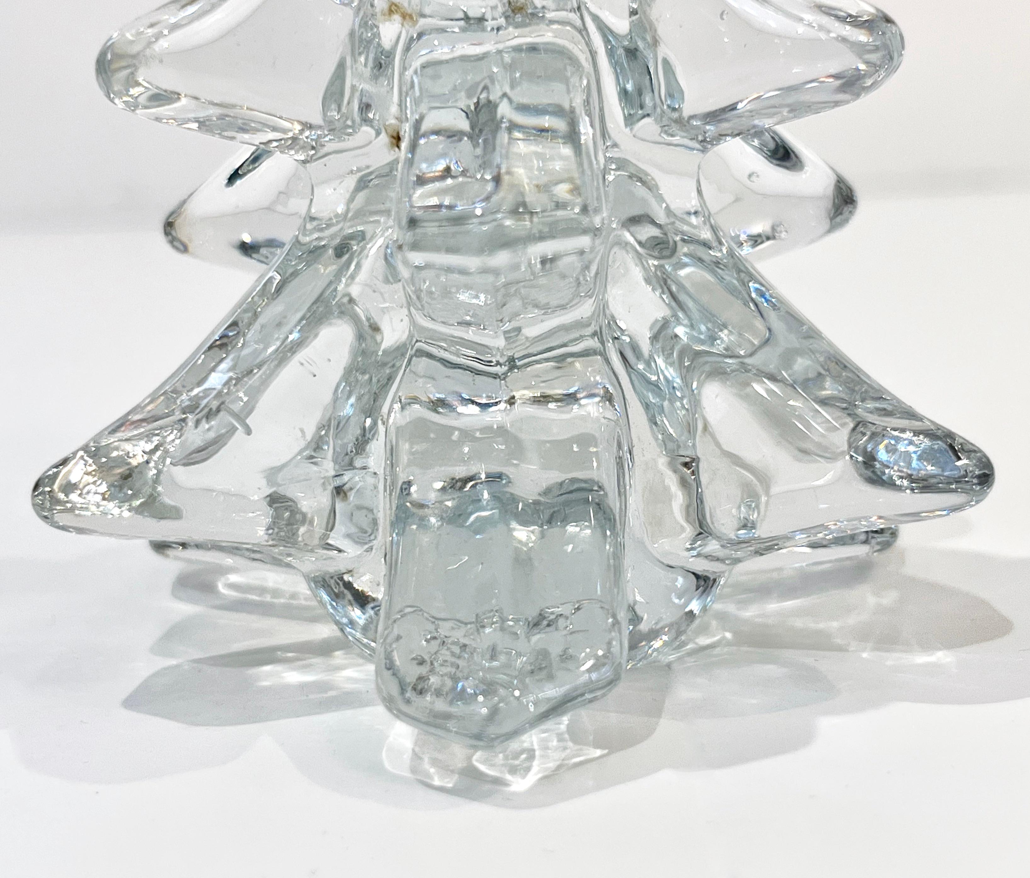 Late 1970s Sweden Vintage FM Ronneby Crystal Glass Tree Modernist ...