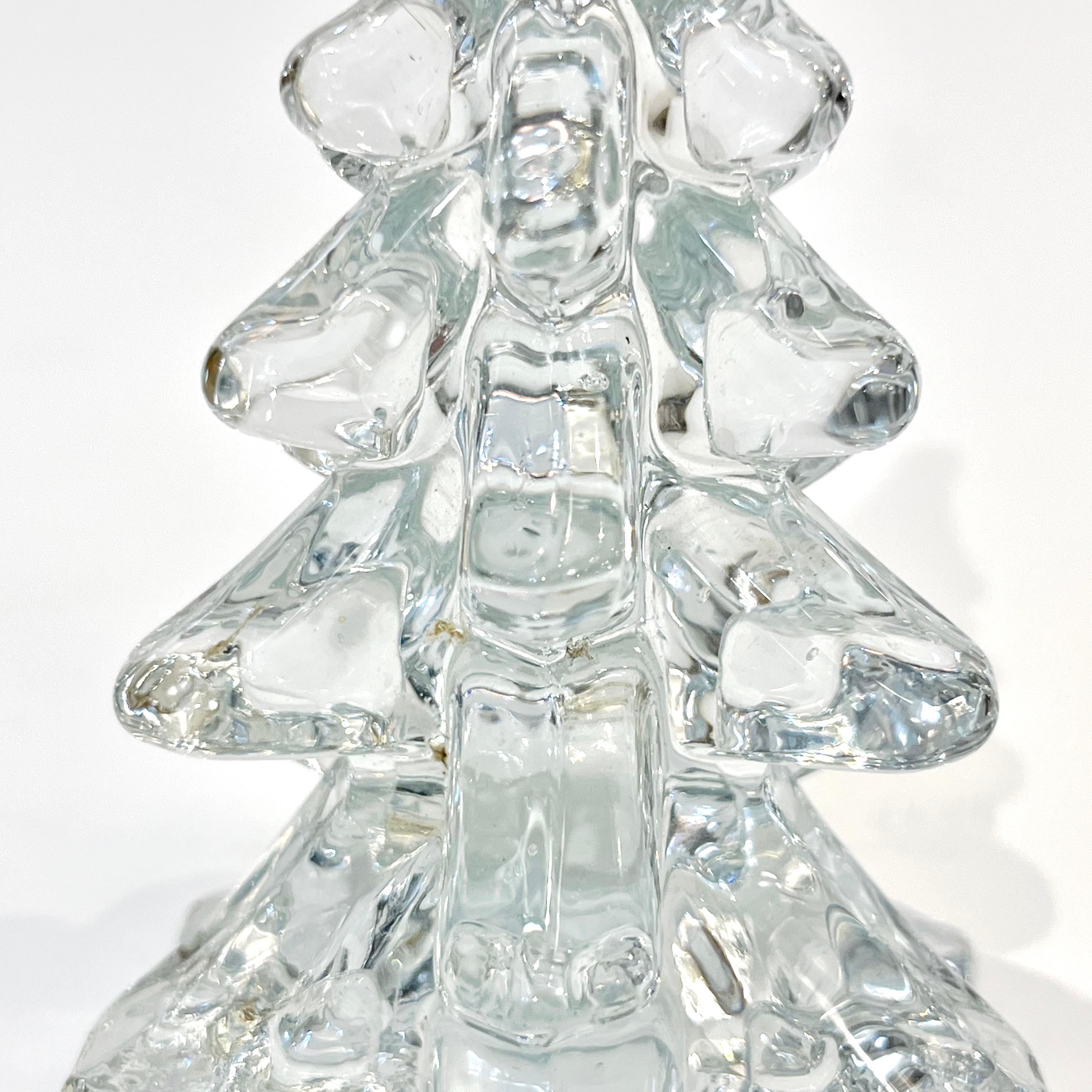 Late 1970s Sweden Vintage FM Ronneby Crystal Glass Tree Modernist ...