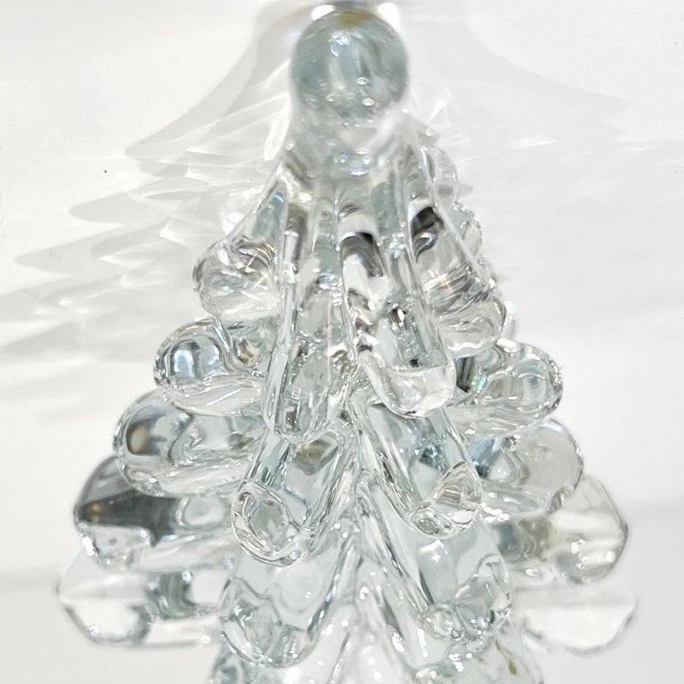Late 1970s Sweden Vintage FM Ronneby Crystal Glass Tree Modernist ...