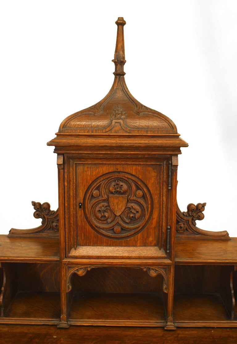 American Victorian Gothic Revival "Carlton House" Desk For Sale at ...