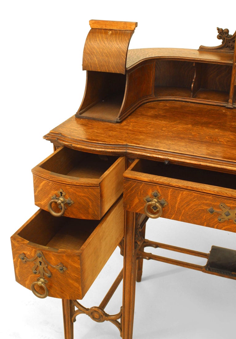 American Victorian Gothic Revival "Carlton House" Desk For Sale at ...