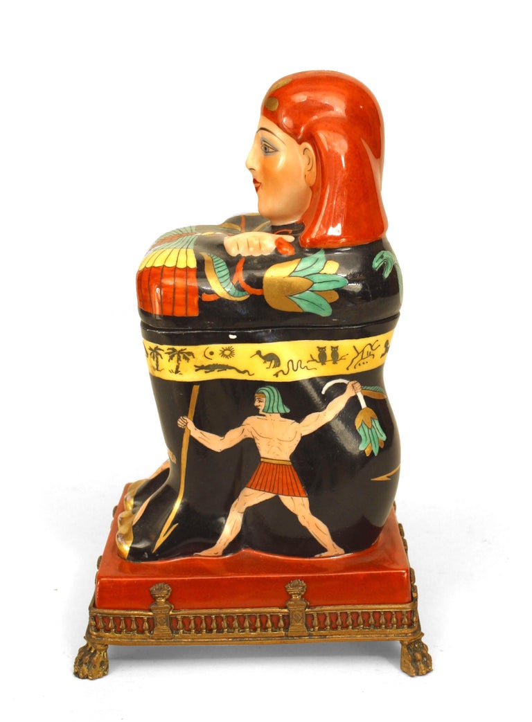 French Porcelain Sarcophagus-Shaped Box at 1stDibs | sarcophagus for ...