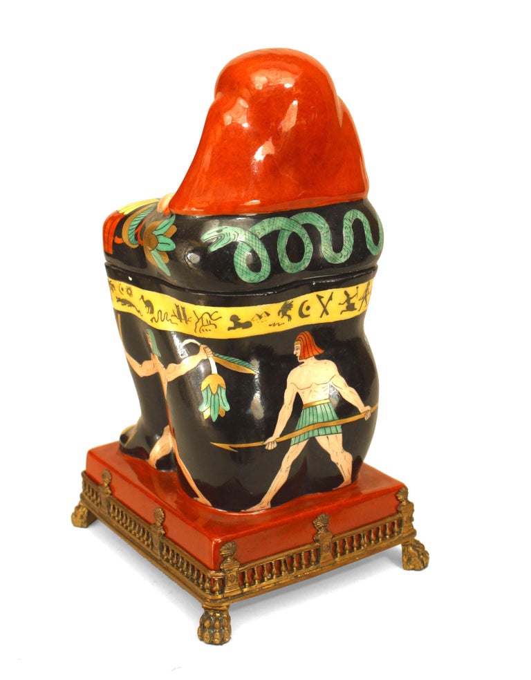 French Porcelain Sarcophagus-Shaped Box at 1stDibs | sarcophagus for ...