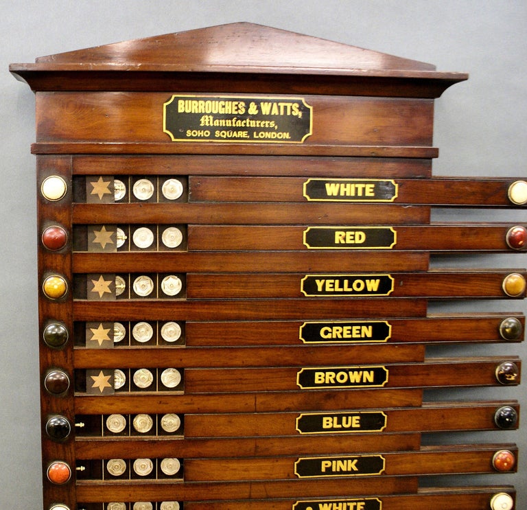 Late 19th C. Life Pool Score Board For Sale at 1stDibs