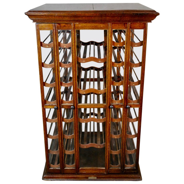 Late 19th Century Showcase Spool Wine Cabinet by The Exhibition ...