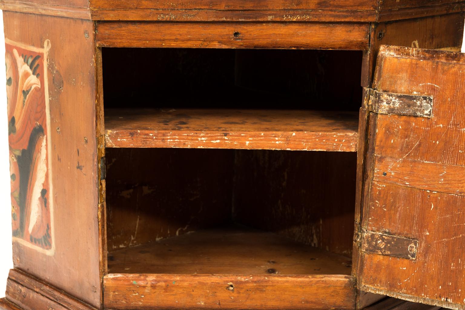 Late 19th Century American Pennsylvania Dutch Painted Cupboard at 1stDibs