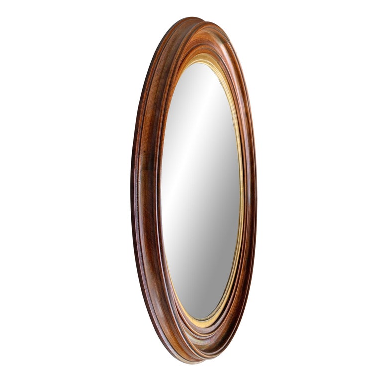 Late 19th Century American Round Mirror at 1stDibs