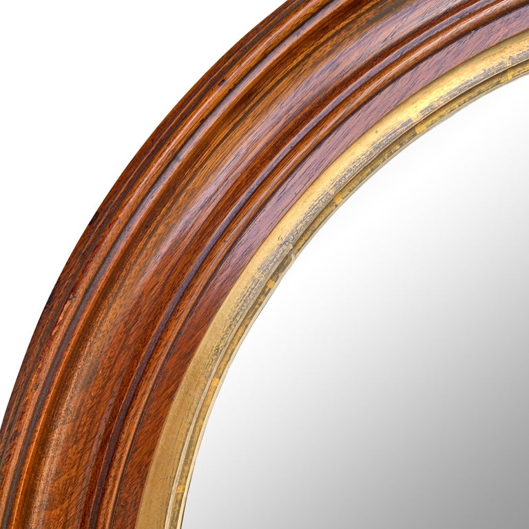 Late 19th Century American Round Mirror at 1stDibs