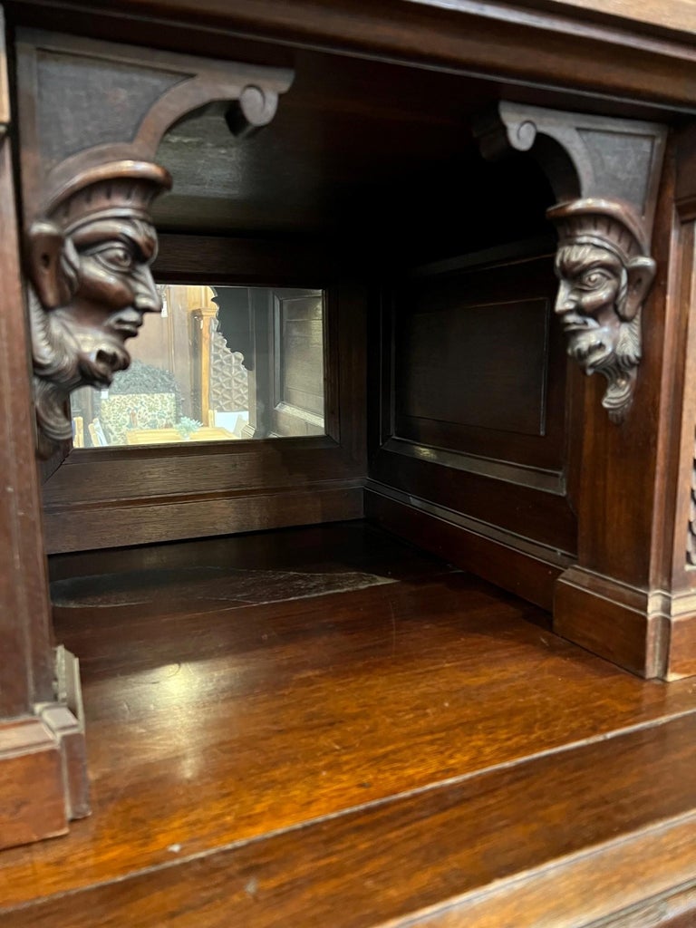 Late 19th Century Antique Carved Wood Fireplace Mantel from France For ...